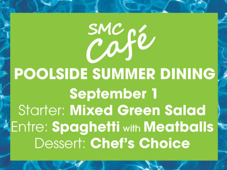 Poolside Summer Dining: September 1 • Saw Mill Club